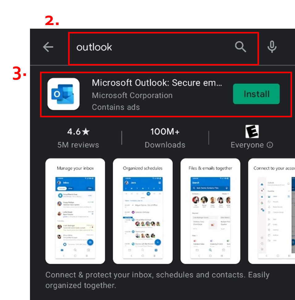 Outlook Mobile Application Installation – RETTEW